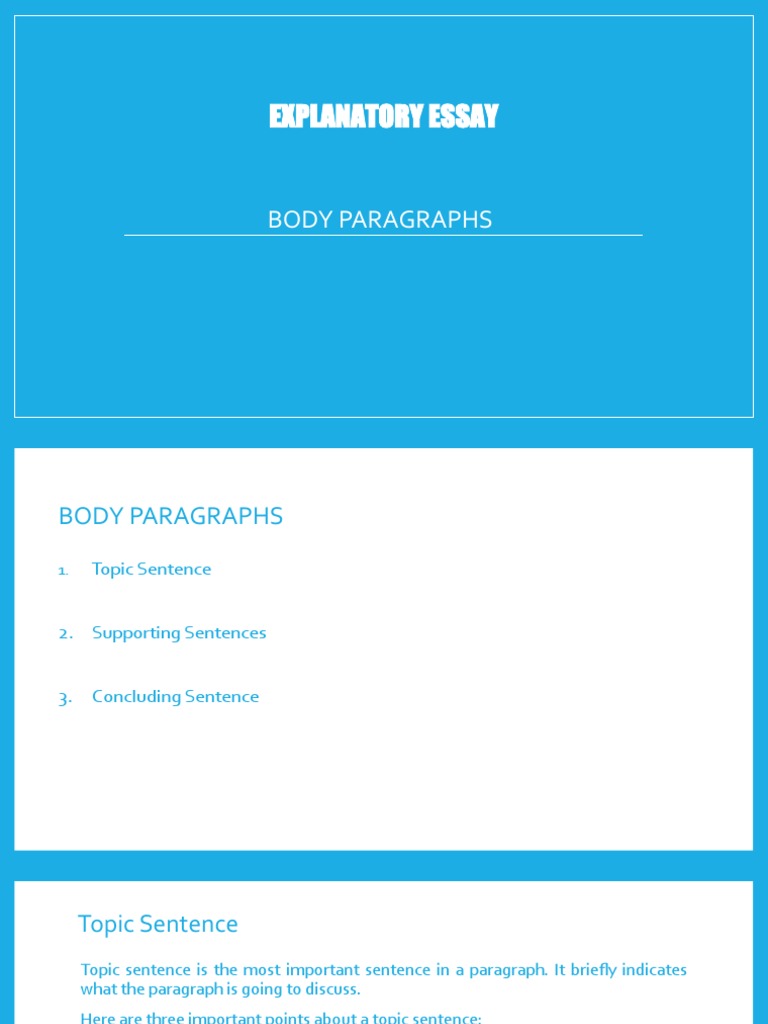 Writing Effective Body Paragraphs | PDF | Credit | Finance & Money ...
