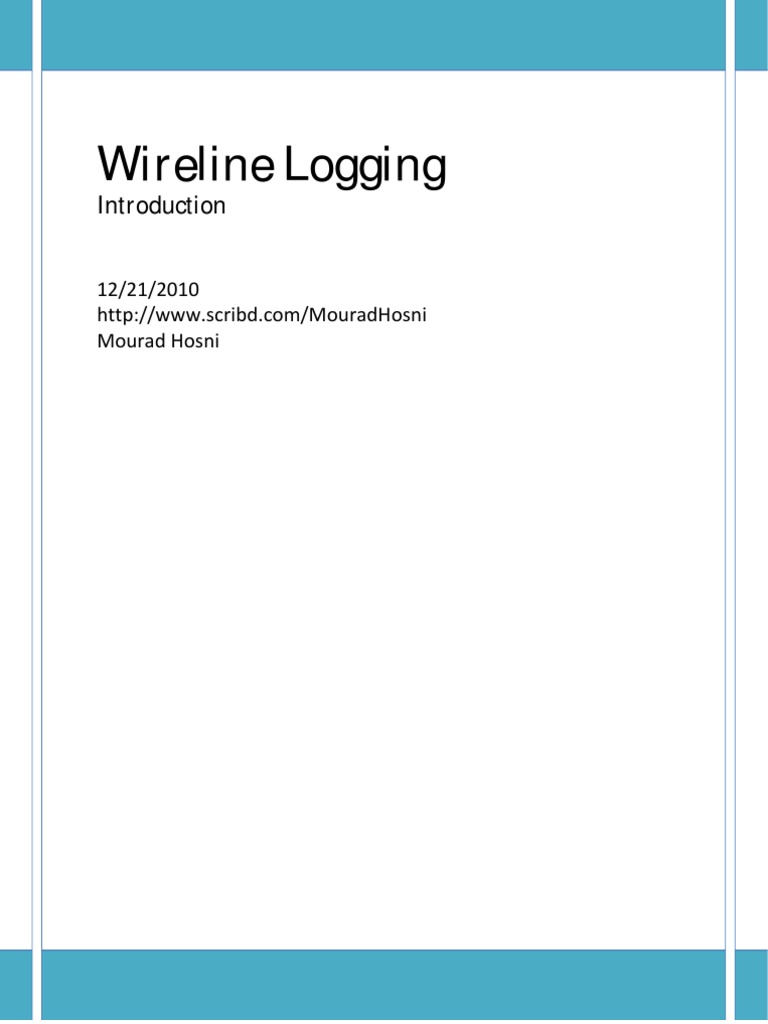 Wireline Logging | PDF