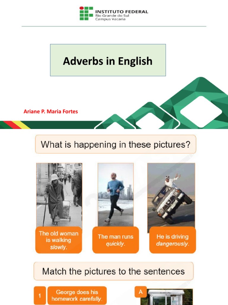 Adverbs in English | PDF