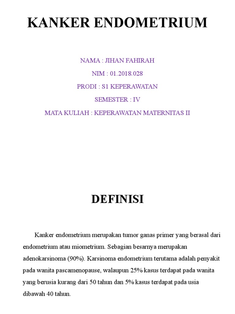 Kanker Endometrium | PDF