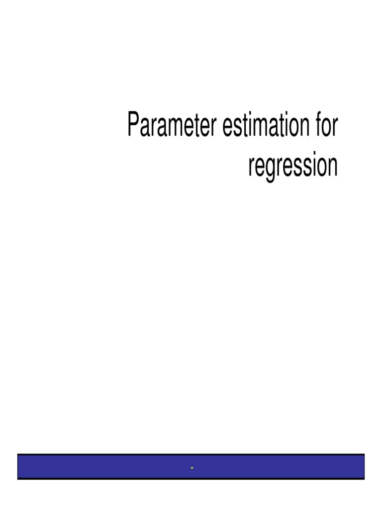 MLE MAP Regression PDF | PDF