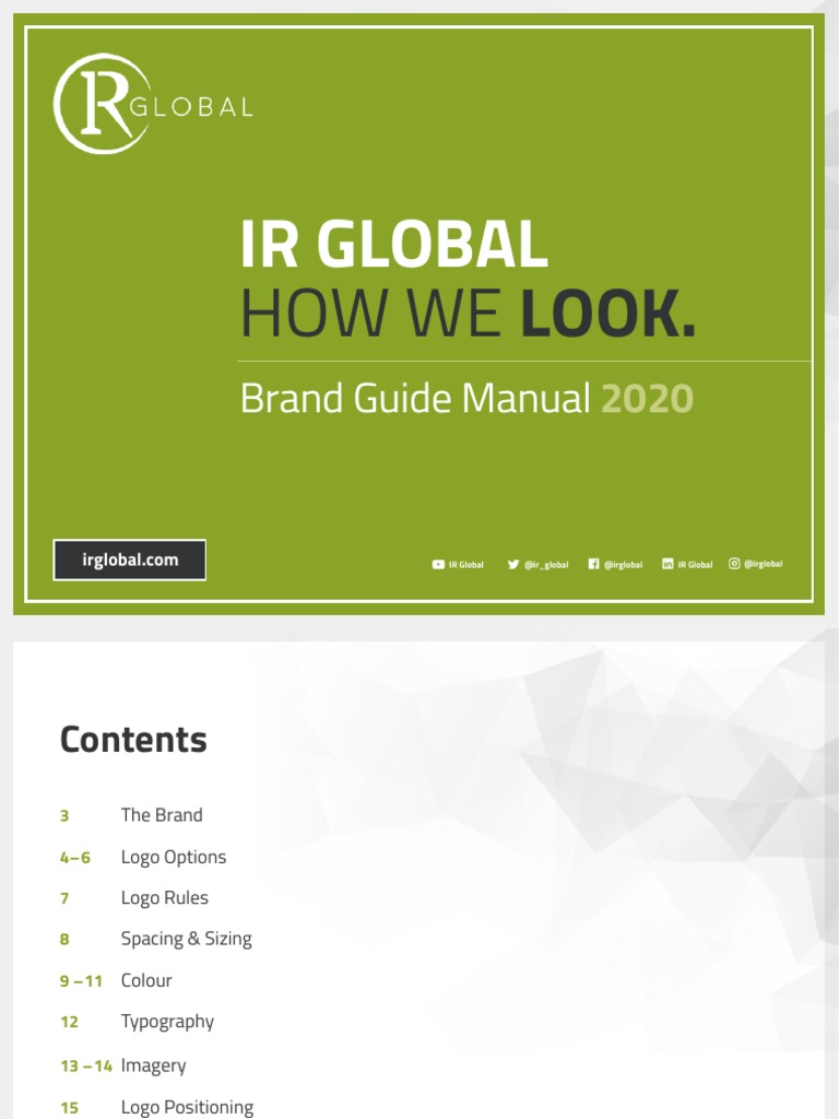Ir Global-Brand Guidelines-2020a | PDF | Logos | Brand