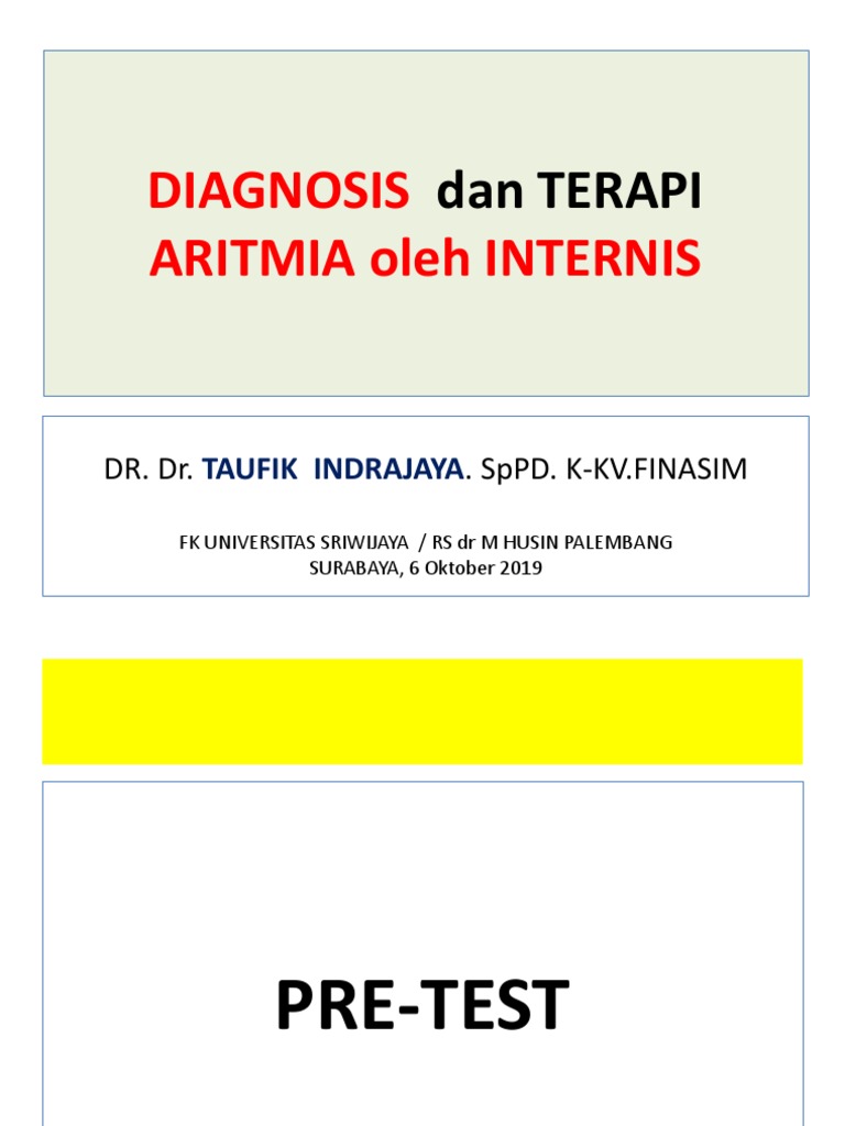 Diagnosis dan Terapi Aritmia Internis | PDF