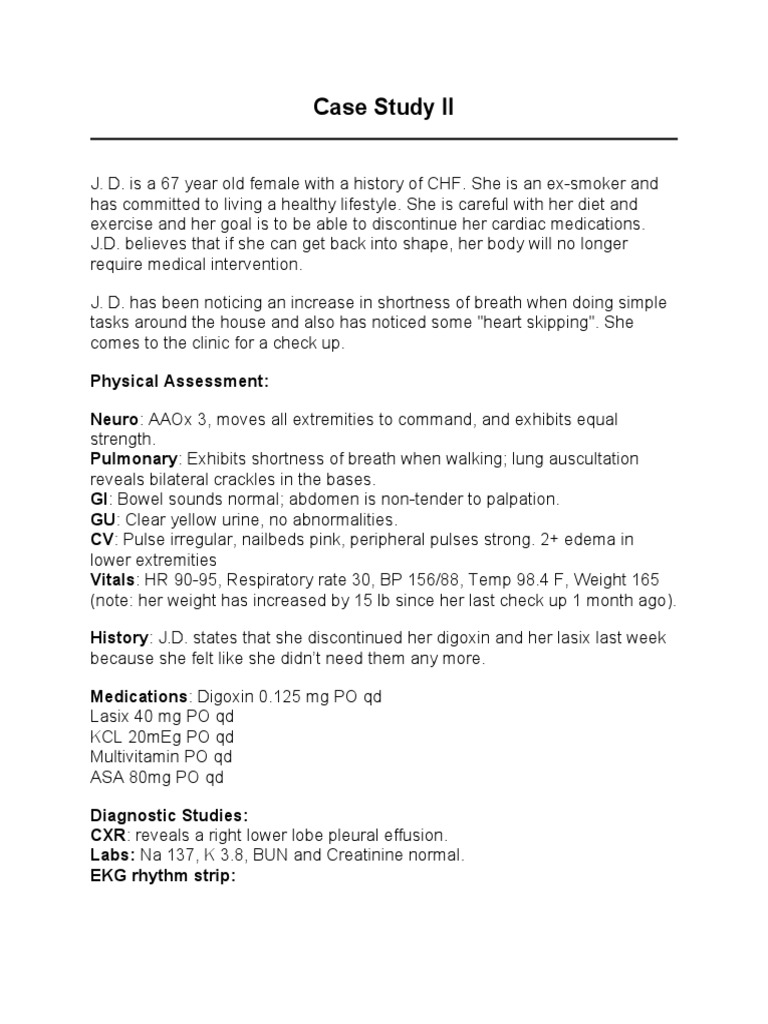 Cardiac Case Study #2