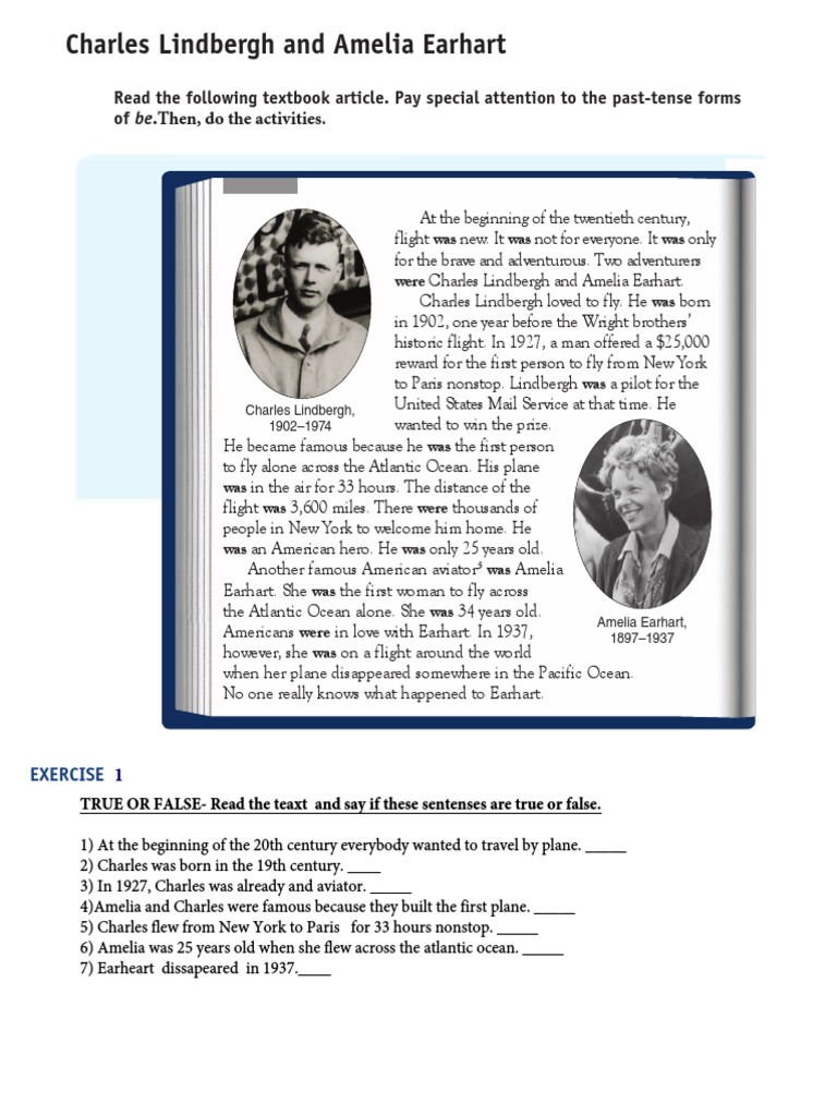 Famous American Aviators: Charles Lindbergh and Amelia Earhart | PDF ...
