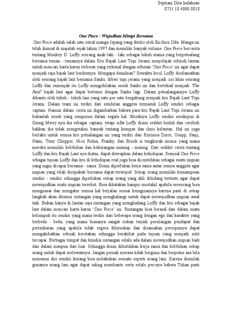 Contoh - Essay | PDF