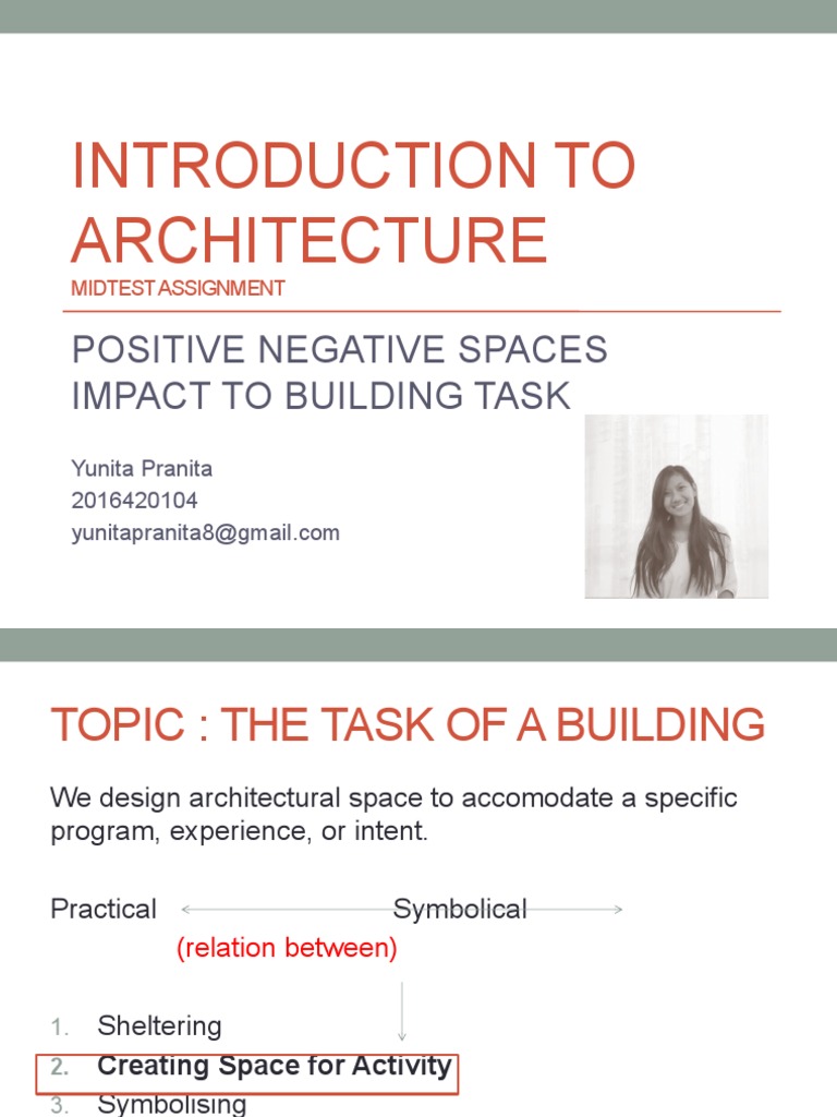 Introduction To Architecture: Positive Negative Spaces Impact To ...