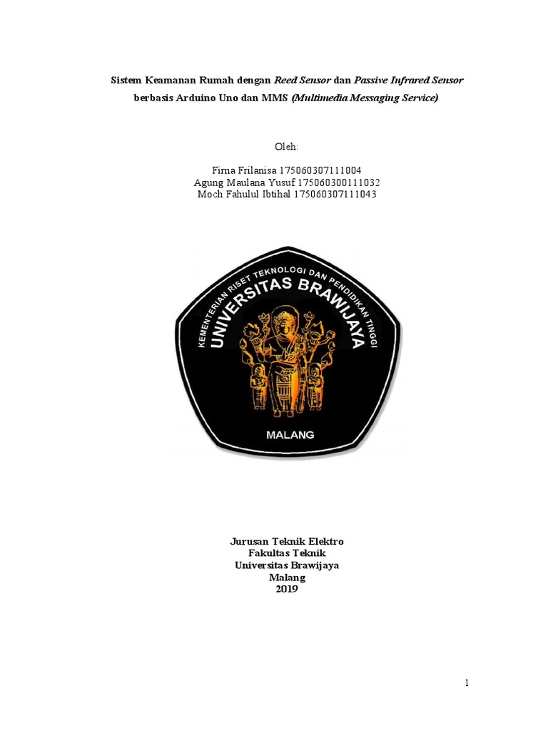 Sistem Keamanan Rumah Dengan Reed Sensor Dan Passive Infrared Sensor ...