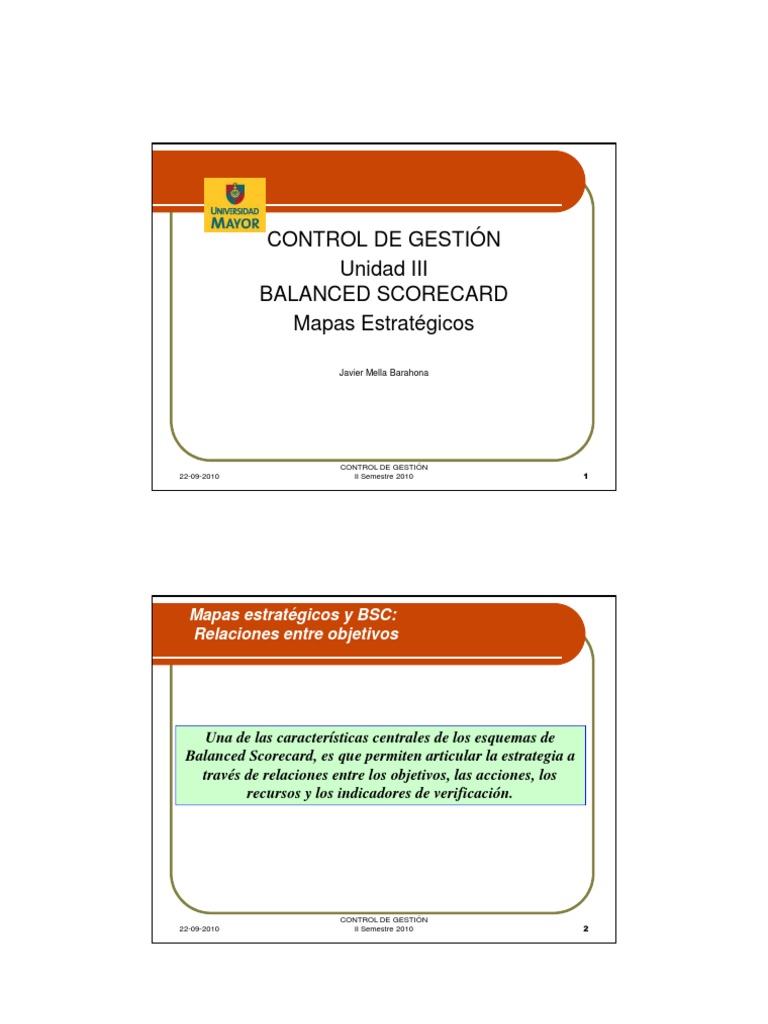 5 Balanced Scorecard (Mapas Estratégicos) | PDF | Calidad (comercial ...
