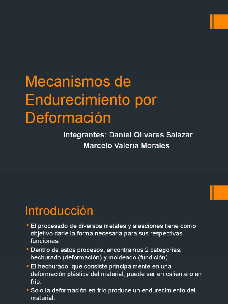 Endurecimiento por Deformación en Metales | PDF | Extrusión | Forjar
