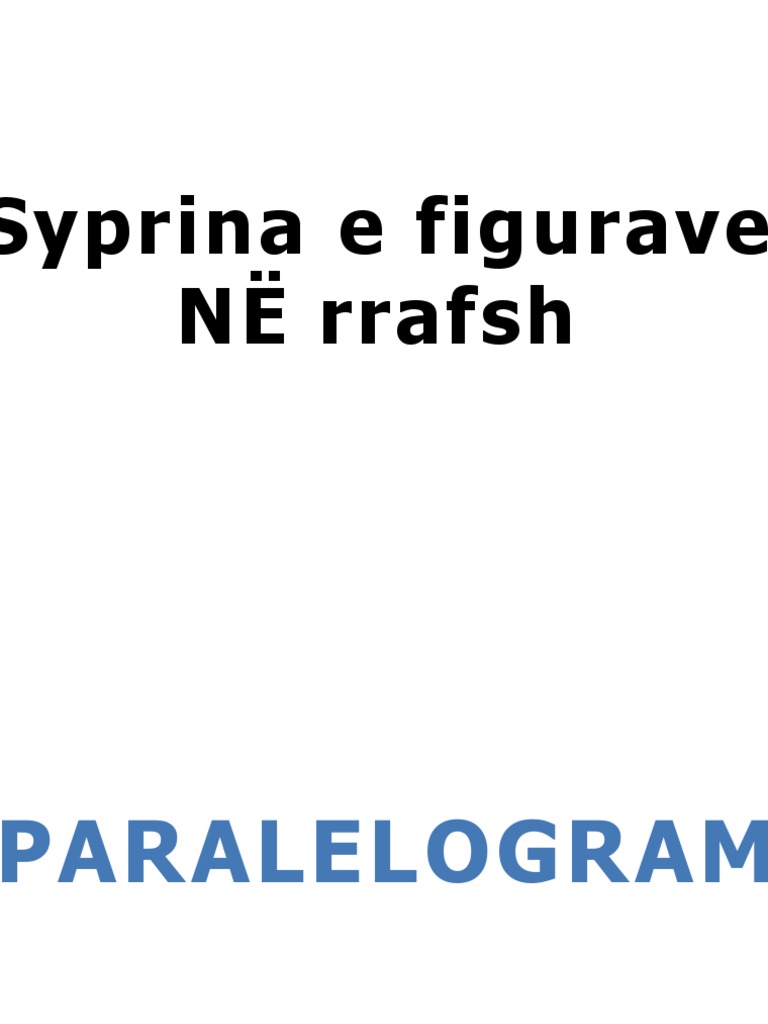 Syprina e Figurave NË Rrafsh | PDF