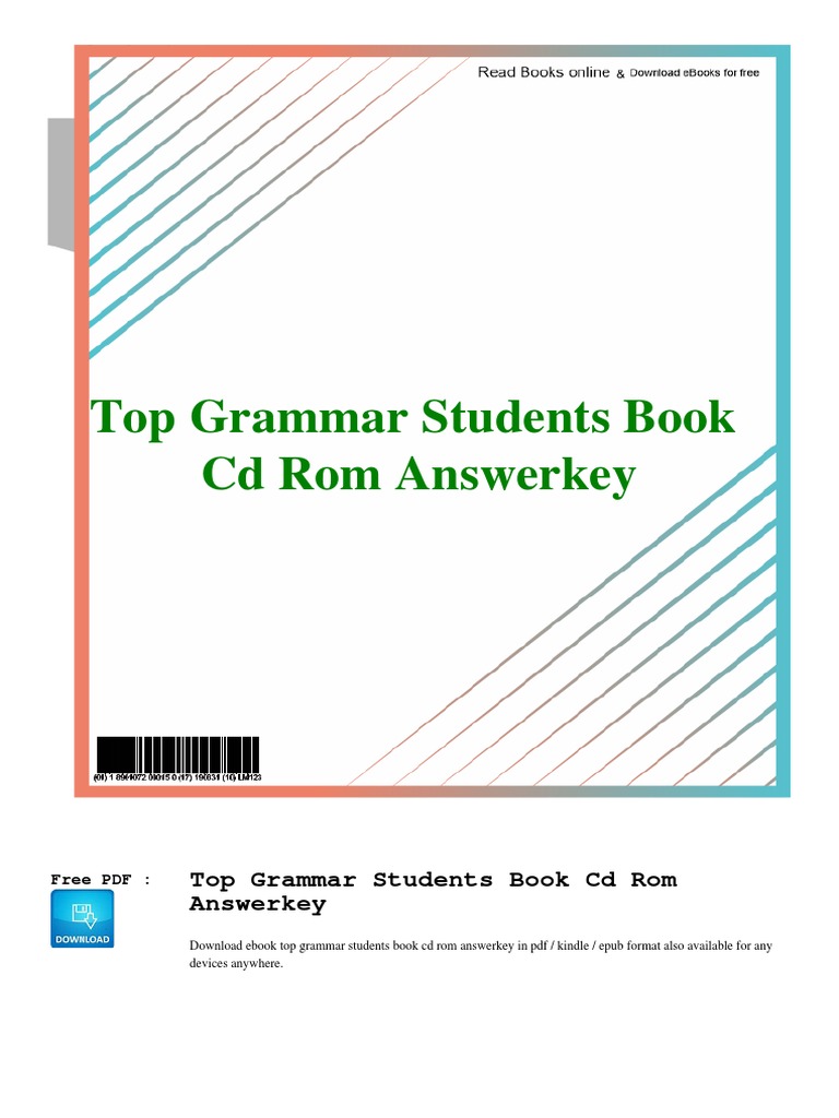 Top Grammar Students Book CD Rom Answerkey | PDF | Verb | Textbook