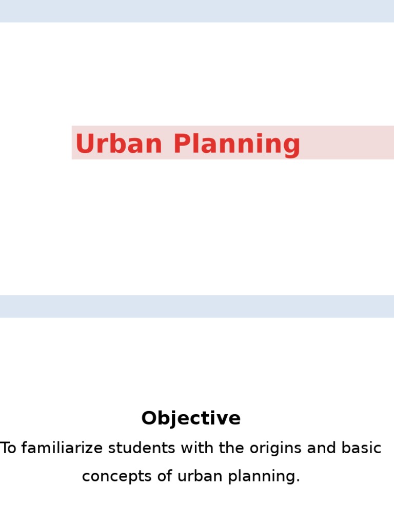 Fundamentals of Urban Planning Concepts | PDF | Urban Planning ...