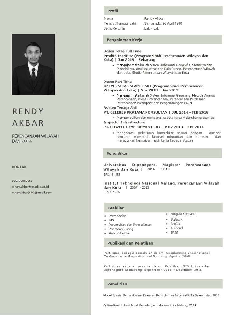 01 - CV - Rendy Akbar PDF | PDF