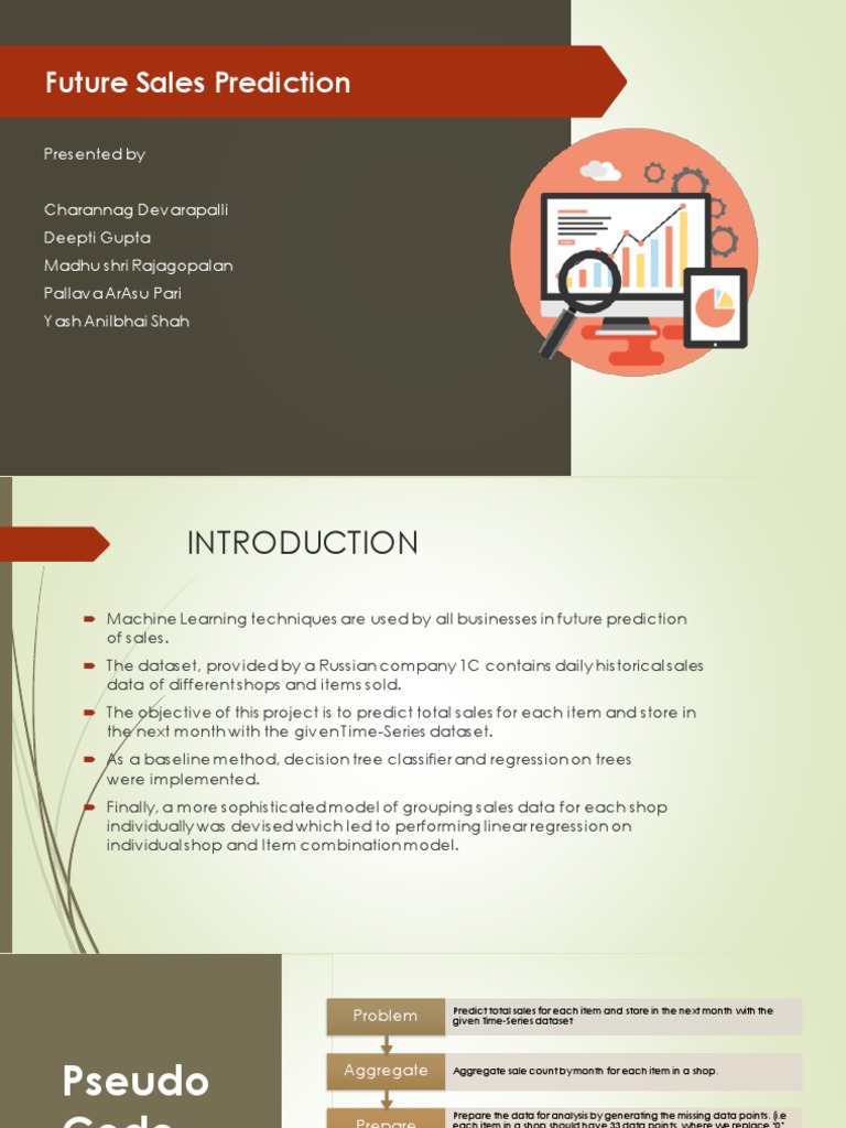 Future Sales Prediction Techniques | PDF | Regression Analysis ...