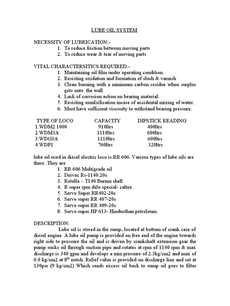 Lube Oil System | PDF | Lubricant | Bearing (Mechanical)