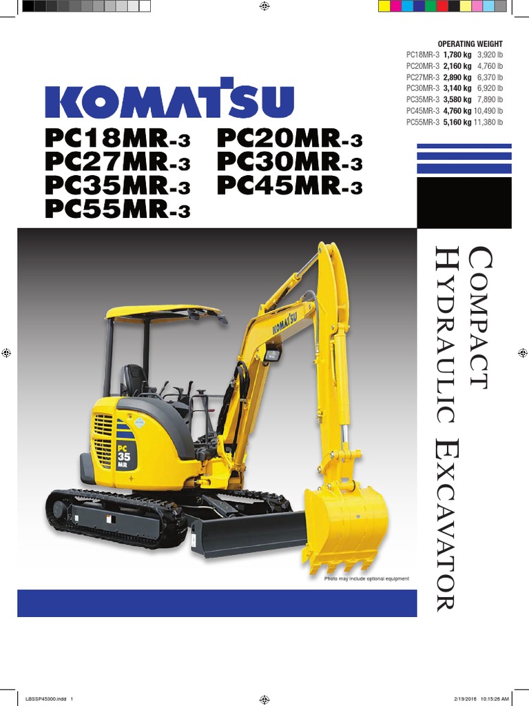 PC18, PC20, PC27, PC30, PC35, PC45, PC55MR-3 | PDF | Actuator | Machines