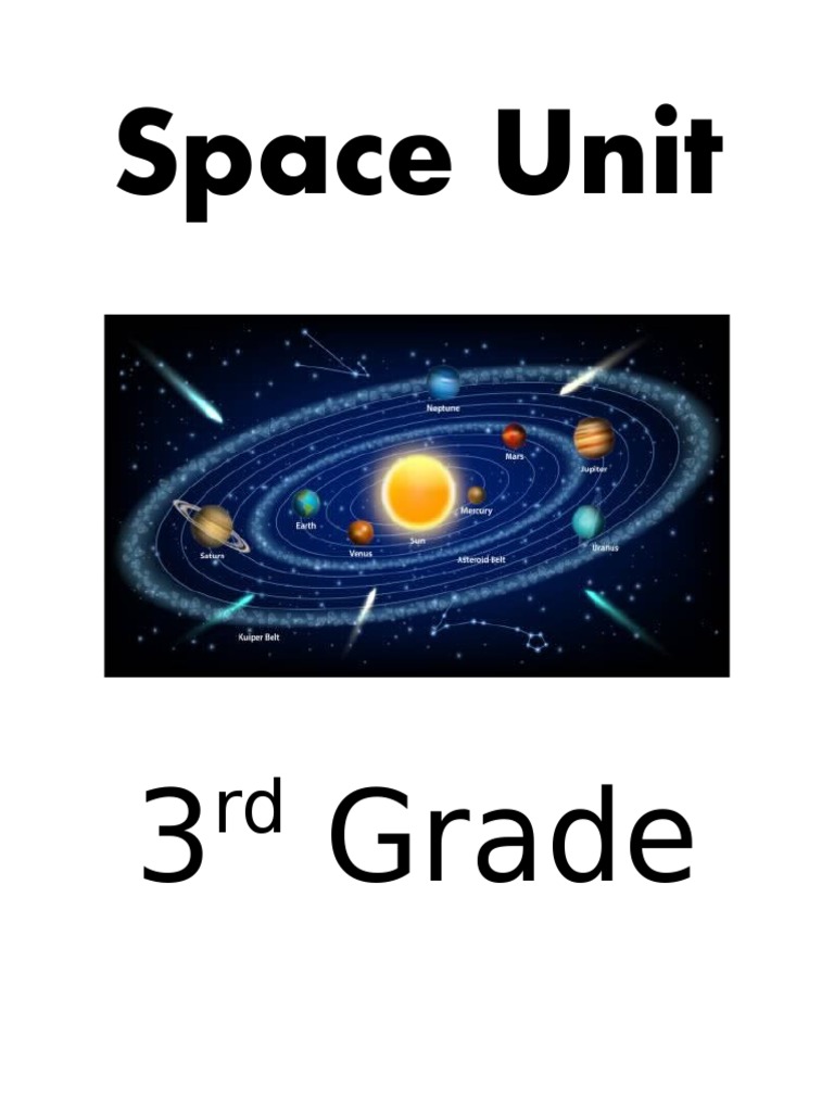 3rd Grade Space Unit | PDF | Moon | Rotation
