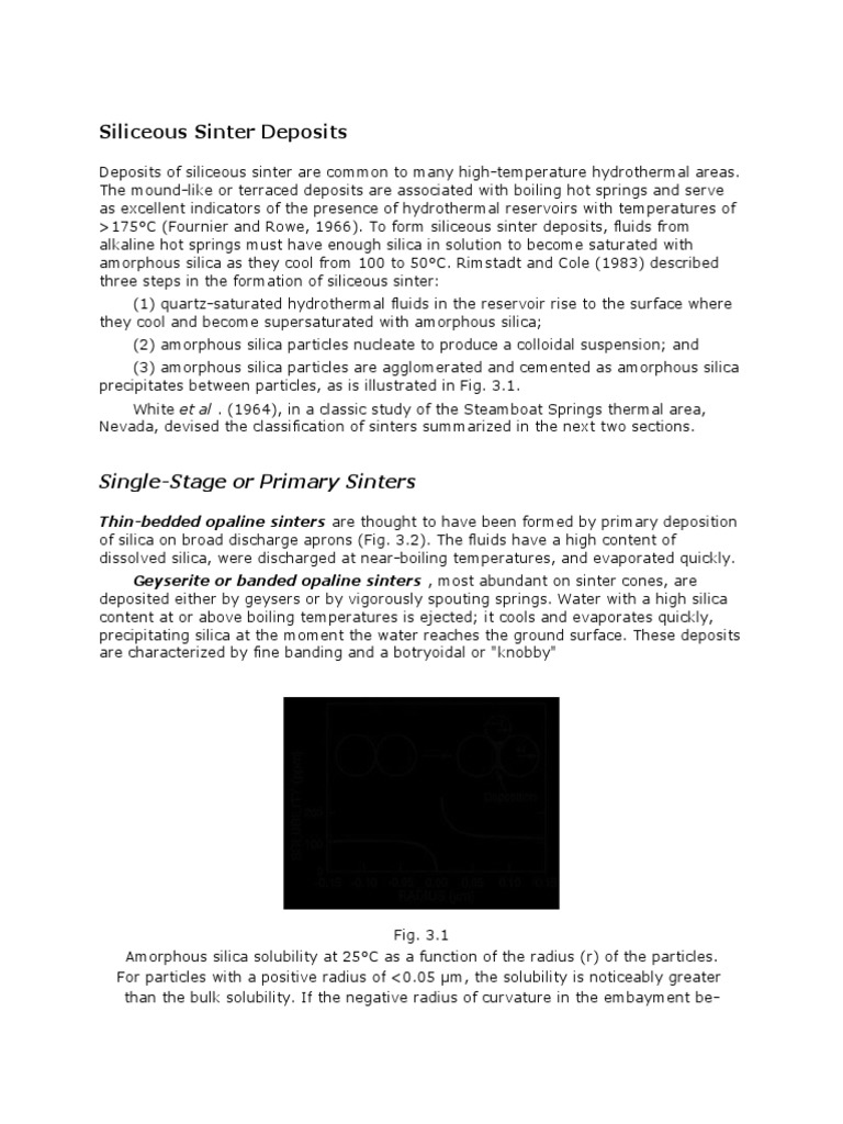 1992 - Wohletz Et Al. - Silica Sinter Deposit | PDF | Sintering ...