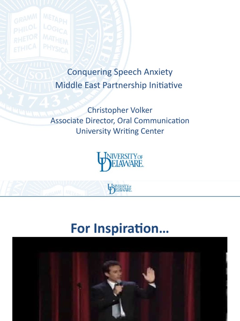 Volker MEPI Speech Anxiety | PDF | Fear | Public Speaking