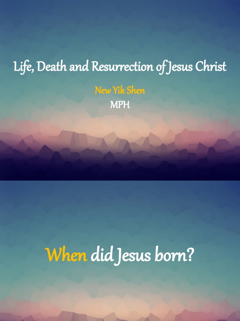 Life, Death, and Resurrection of Christ | PDF | Epistle To The Romans | Sin