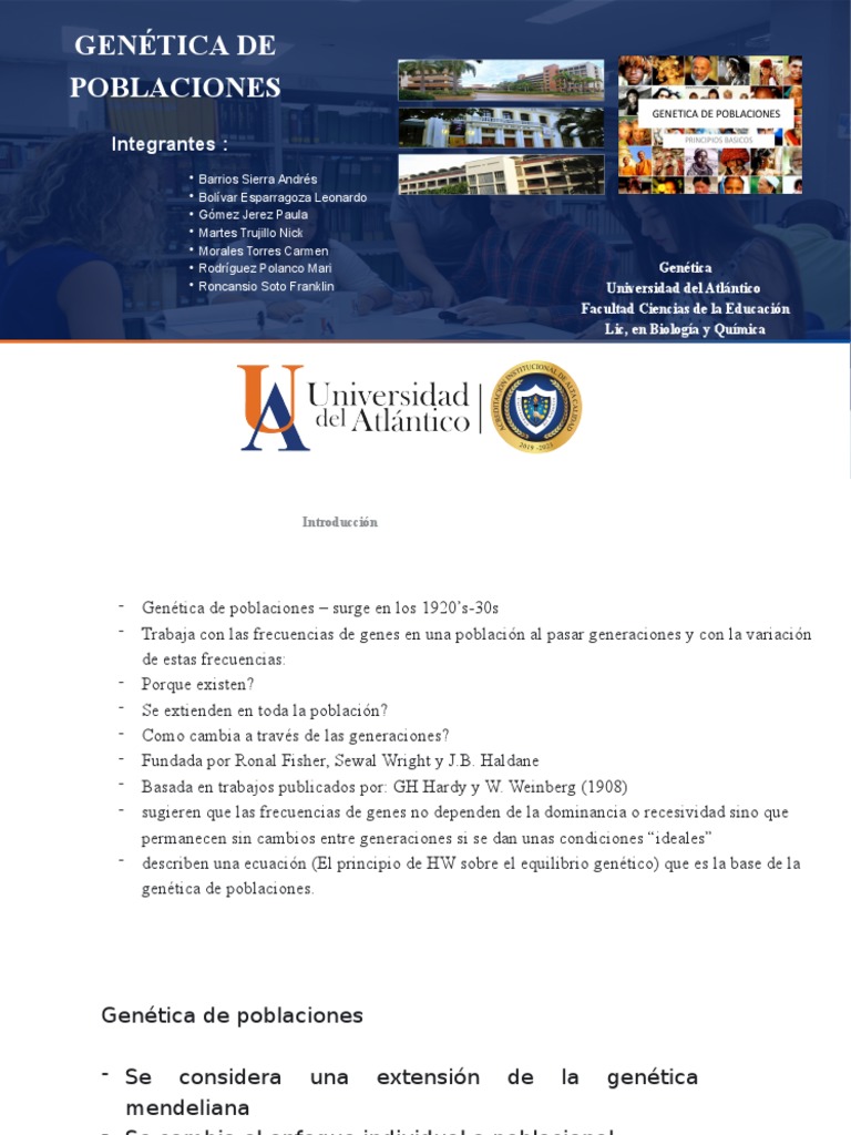 Genética de Poblaciones: Fundamentos y Aplicaciones | PDF | Mutación ...