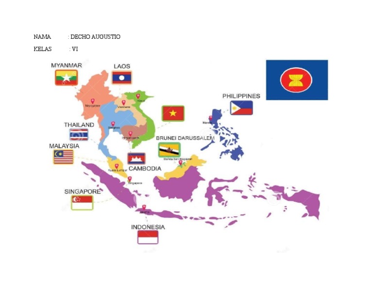 Gambar Peta Asean | PDF