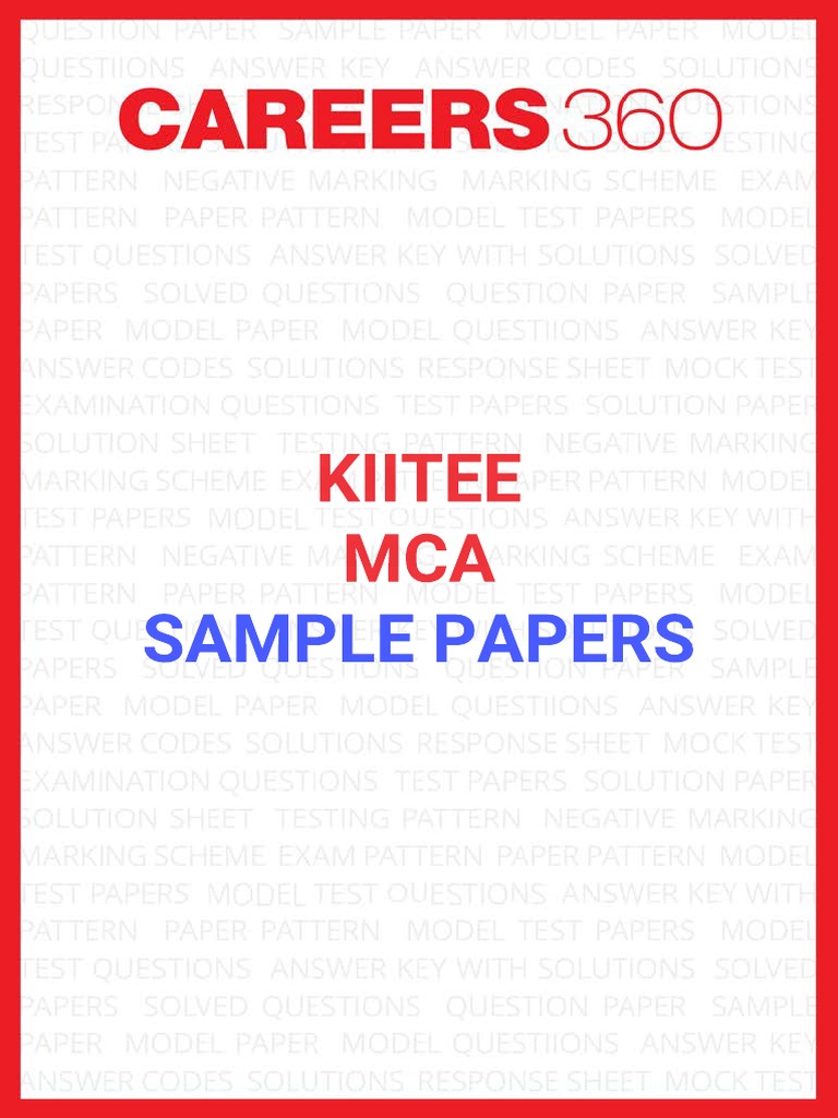 KIITEE MCA Sample Papers Analysis | PDF | Computer Data Storage | World ...