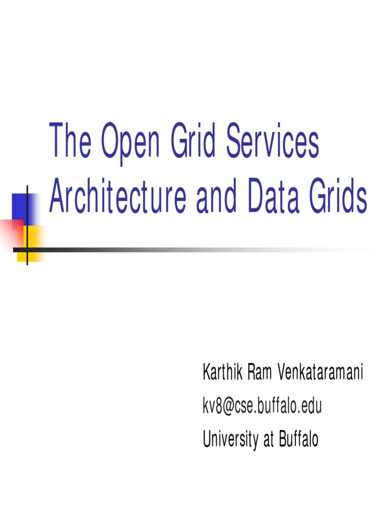 Open Grid Services Architecture and Data Grids | PDF | Web Service | Grid Computing