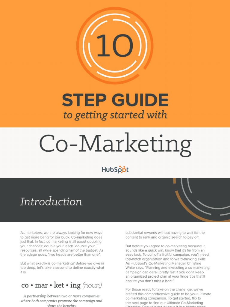10 Step Guide To Getting Started With Co-Marketing PDF | PDF | Linked In | Search Engine ...