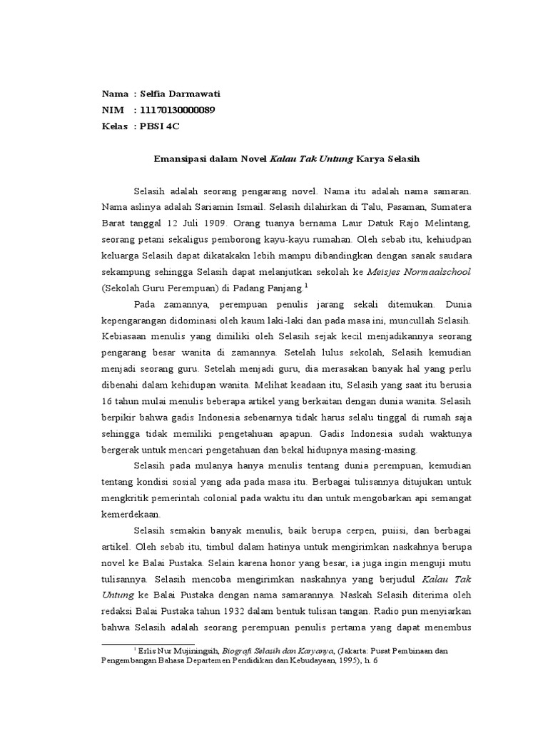 SELASIH - Kalau Tak Untung | PDF | Ilmu Sosial | Agama & Spiritualitas