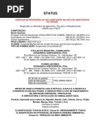 Bula do Fungicida APRON RFC | PDF | Agricultura | Desperdício