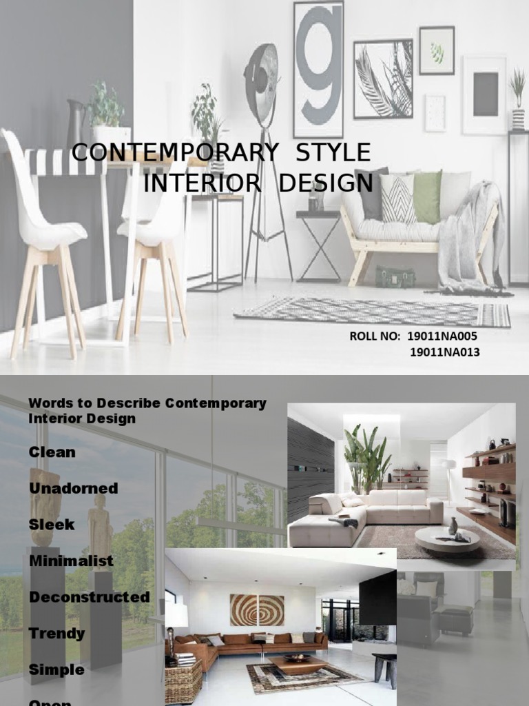 Contemporary Interior Design Essentials | PDF | Interior Design | Furniture