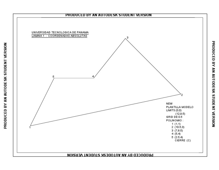 Absolute Coordinates Template | PDF
