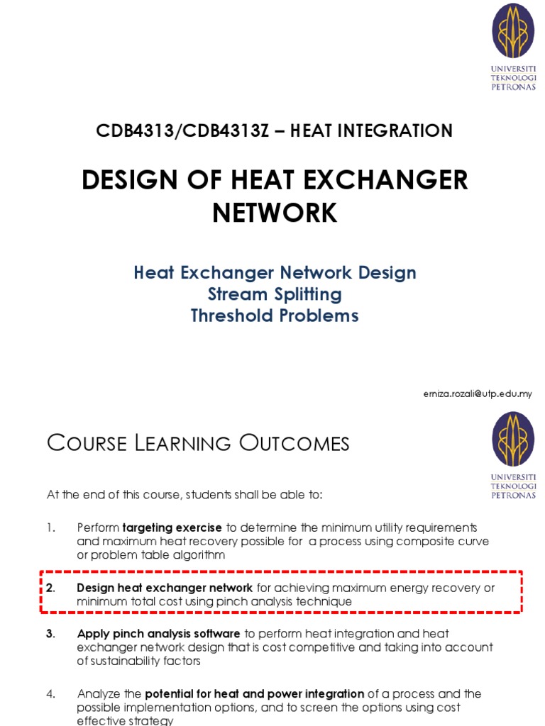 Lecture 3 HEN Design Solution | PDF | Mechanical Engineering | Heat ...