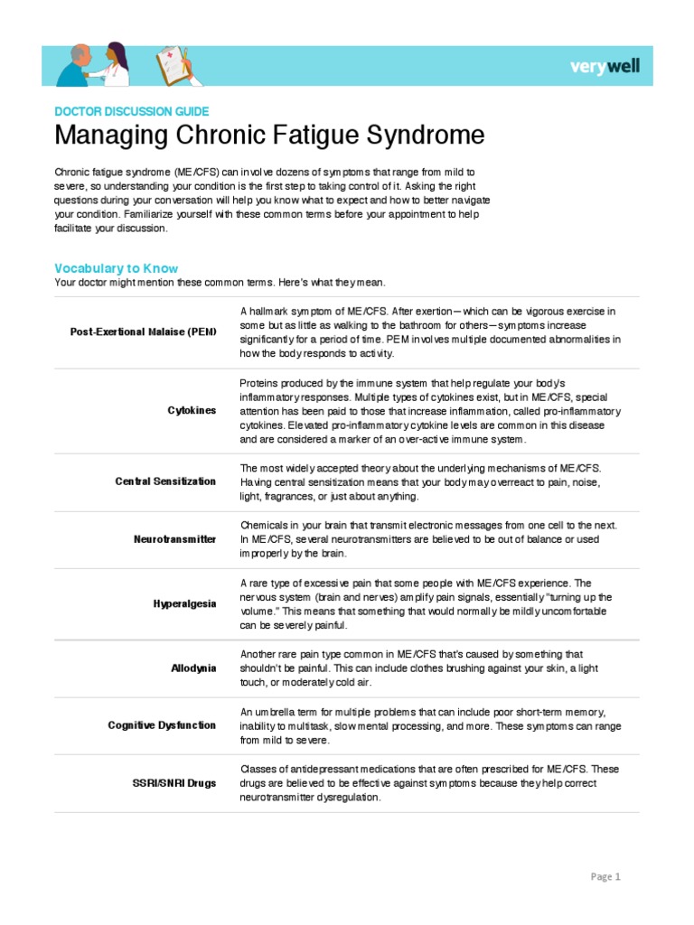 Doctor's Guide: Managing Chronic Fatigue | PDF | Chronic Fatigue ...