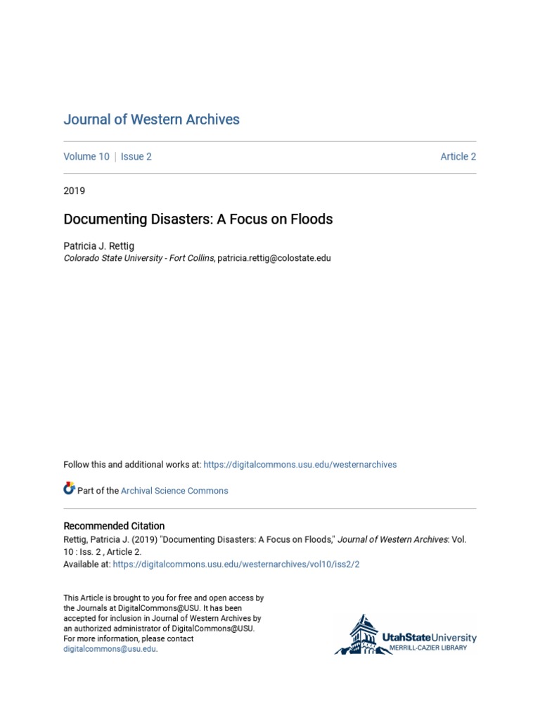Documenting Disasters | PDF | Natural Disasters | Archive