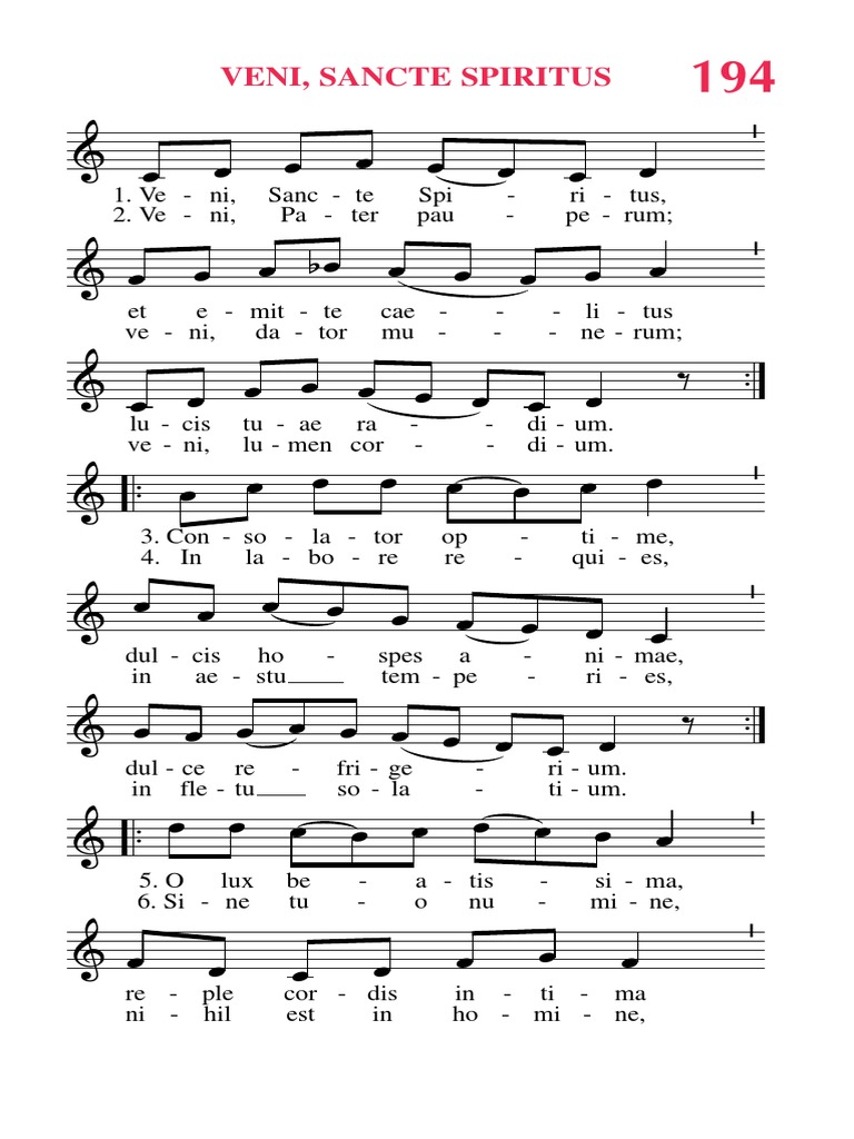 Veni, Sancte Spiritus PDF | PDF