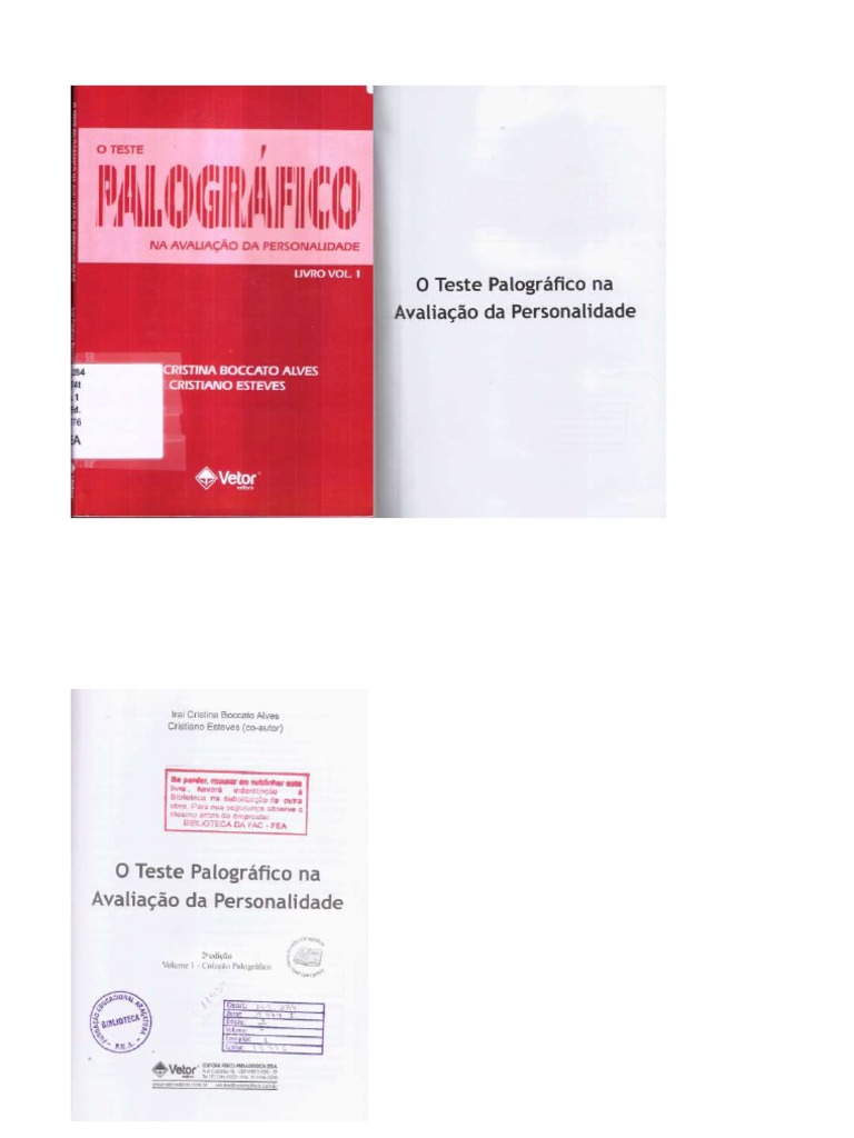 Manual de Texte Palográfico Na Avaliação Da Personalidade-1 PDF | PDF