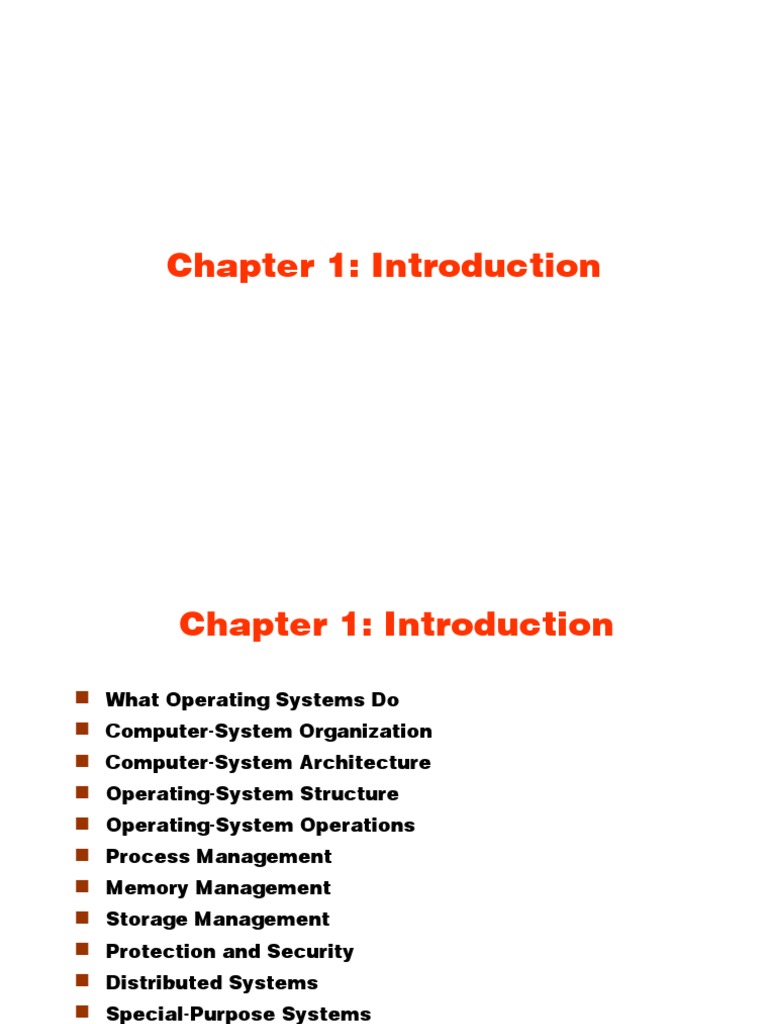 ch01 Introduction M | PDF | Computer Data Storage | Operating System