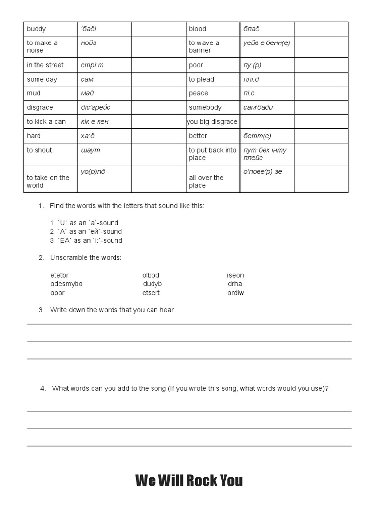 We Will Rock You | PDF