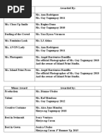 Score Sheet For Pageant | PDF