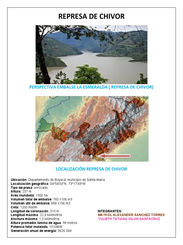 Ubicación y características de Chivor | PDF | Ciencia y matemáticas ...