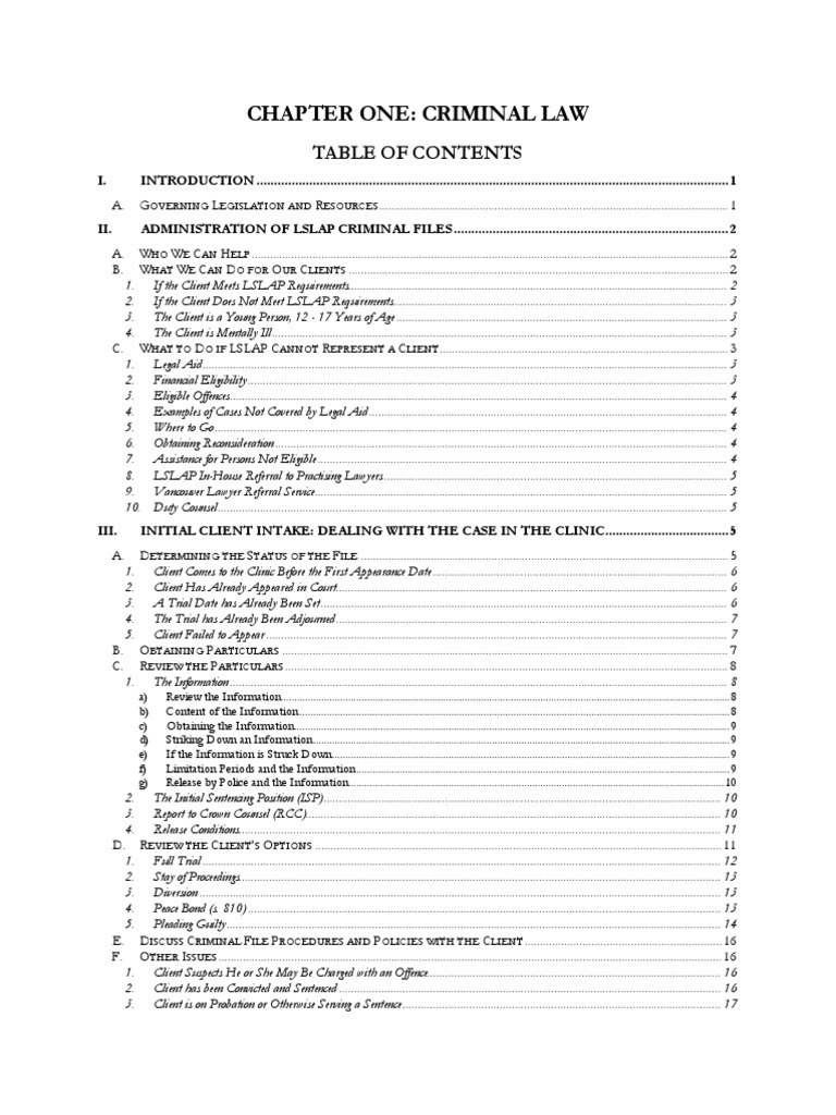 Chapter One: Criminal Law | PDF | Legal Aid | Lawyer