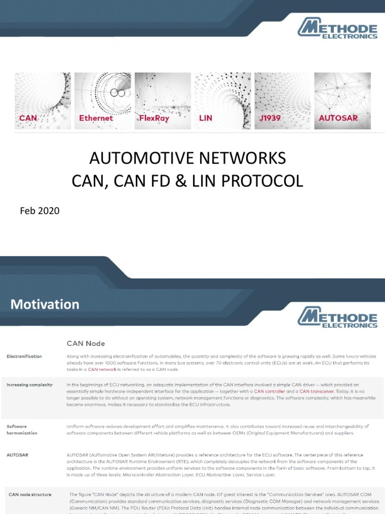 CAN LIN Protocol | PDF | Physical Layer Protocols | Computer Networking