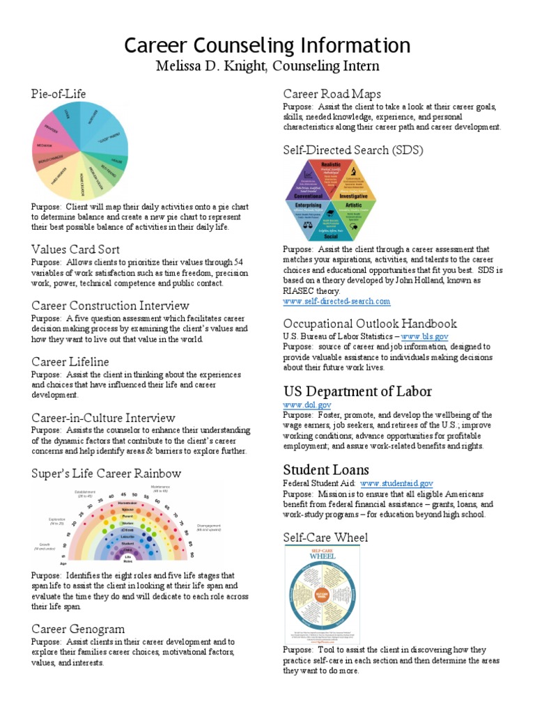 Online Portfolio - Career Counseling Information | PDF | Competence ...