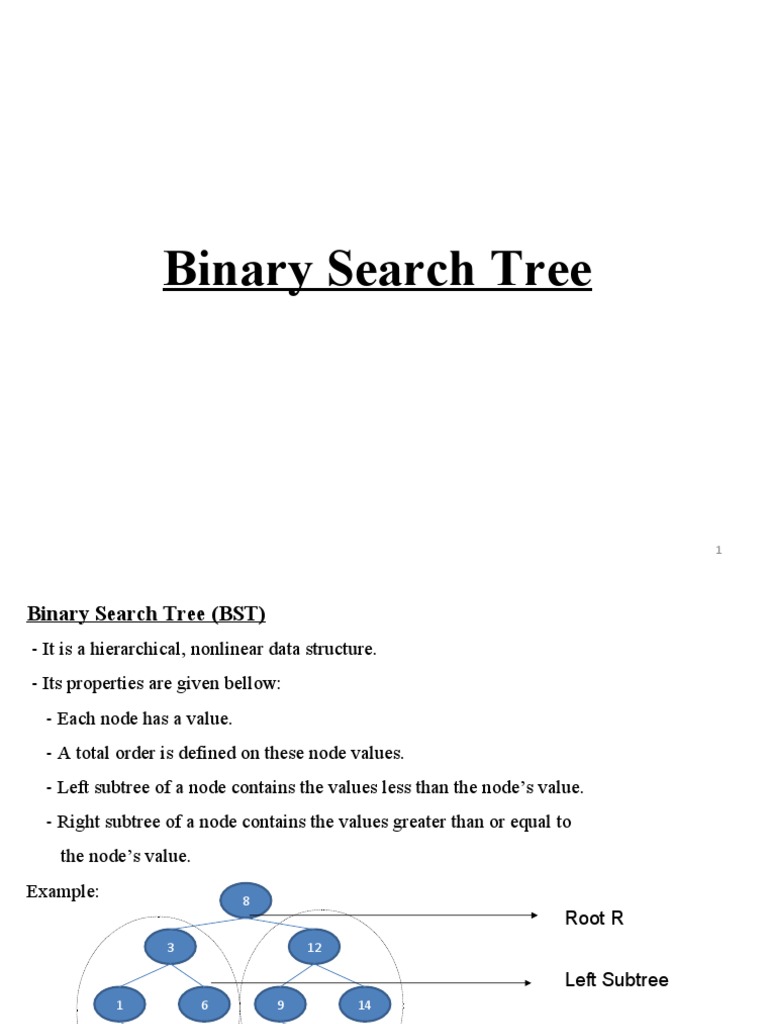 Lec-15 Binary Search Tree | Download Free PDF | Computer Data | Areas ...
