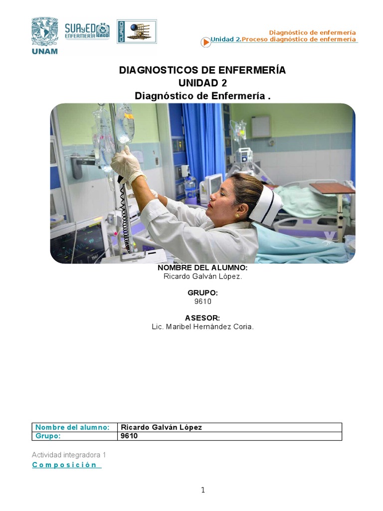 Act Integ U2 RicardoGalván | PDF | Pensamiento crítico | Enfermería