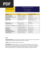 Holiday Preference List 2024 | PDF