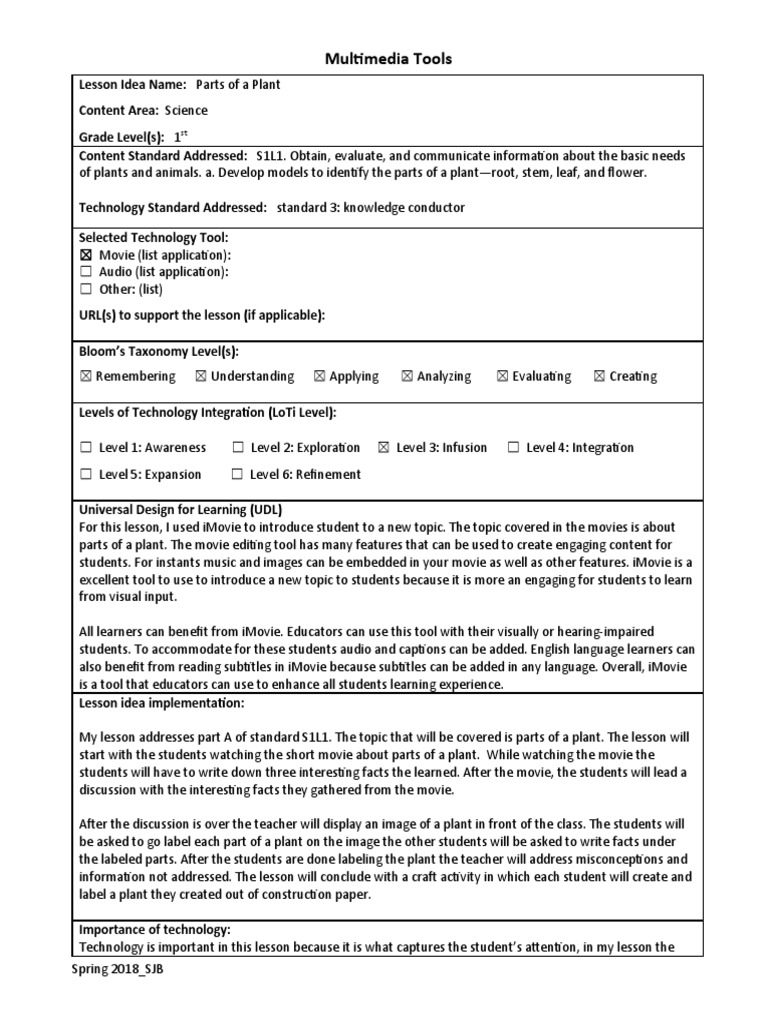 Movie Lesson Plan | PDF | Multimedia | Learning